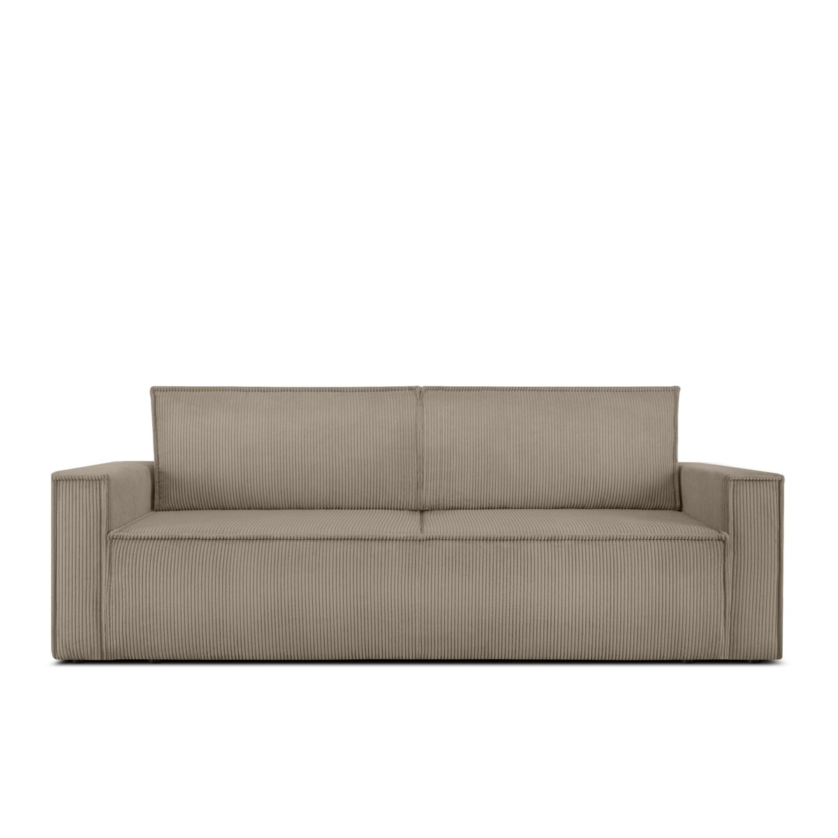 KONSIMO NAPI Sofa rozkładana 3-osobowa, beżowy sztruks