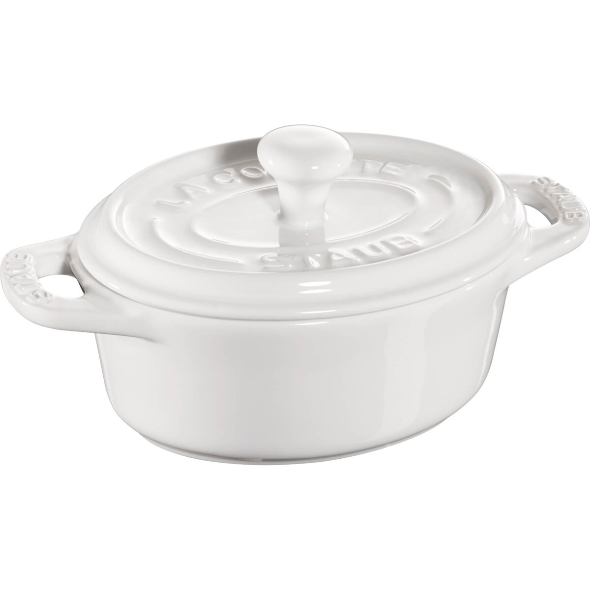 Staub Mini Cocotte Owalny - 200 ml, Biały | home&you