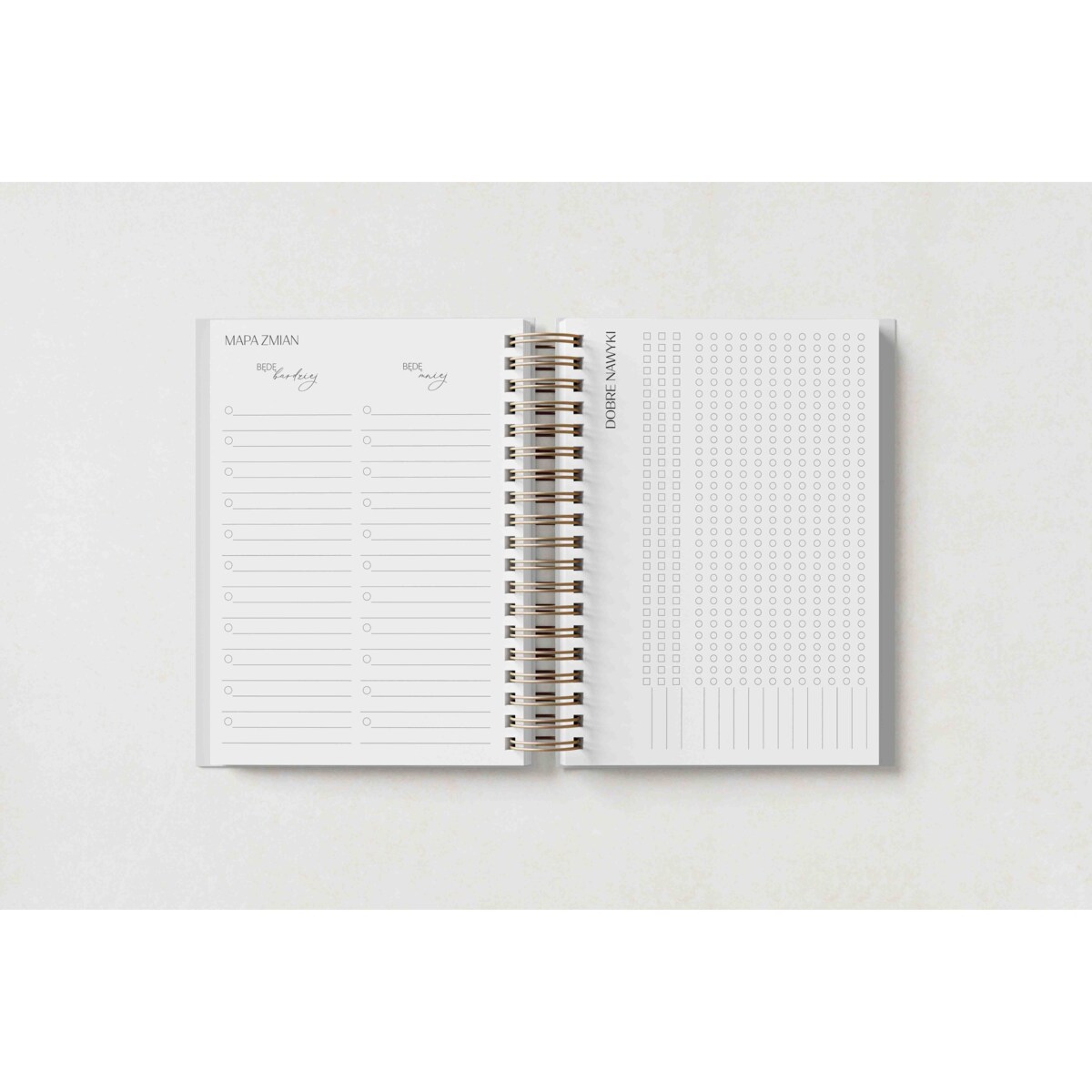 PLANNER NIEDATOWANY TYGODNIOWY – WHITE BEET | home&you