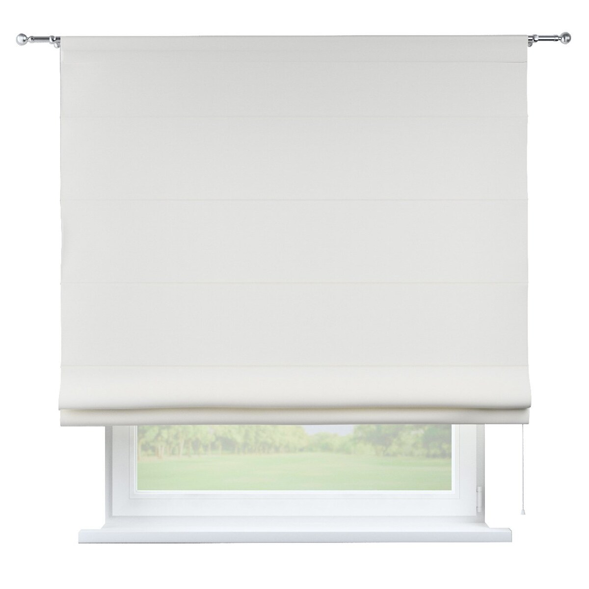 Roleta rzymska Torino, biały, Cotton Panama | home&you