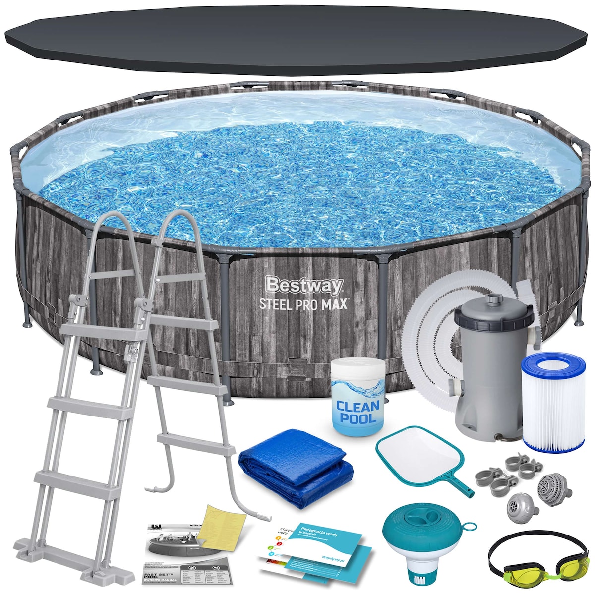 Basen ogrodowy stelażowy 427x107cm Bestway 5614Z-17w1