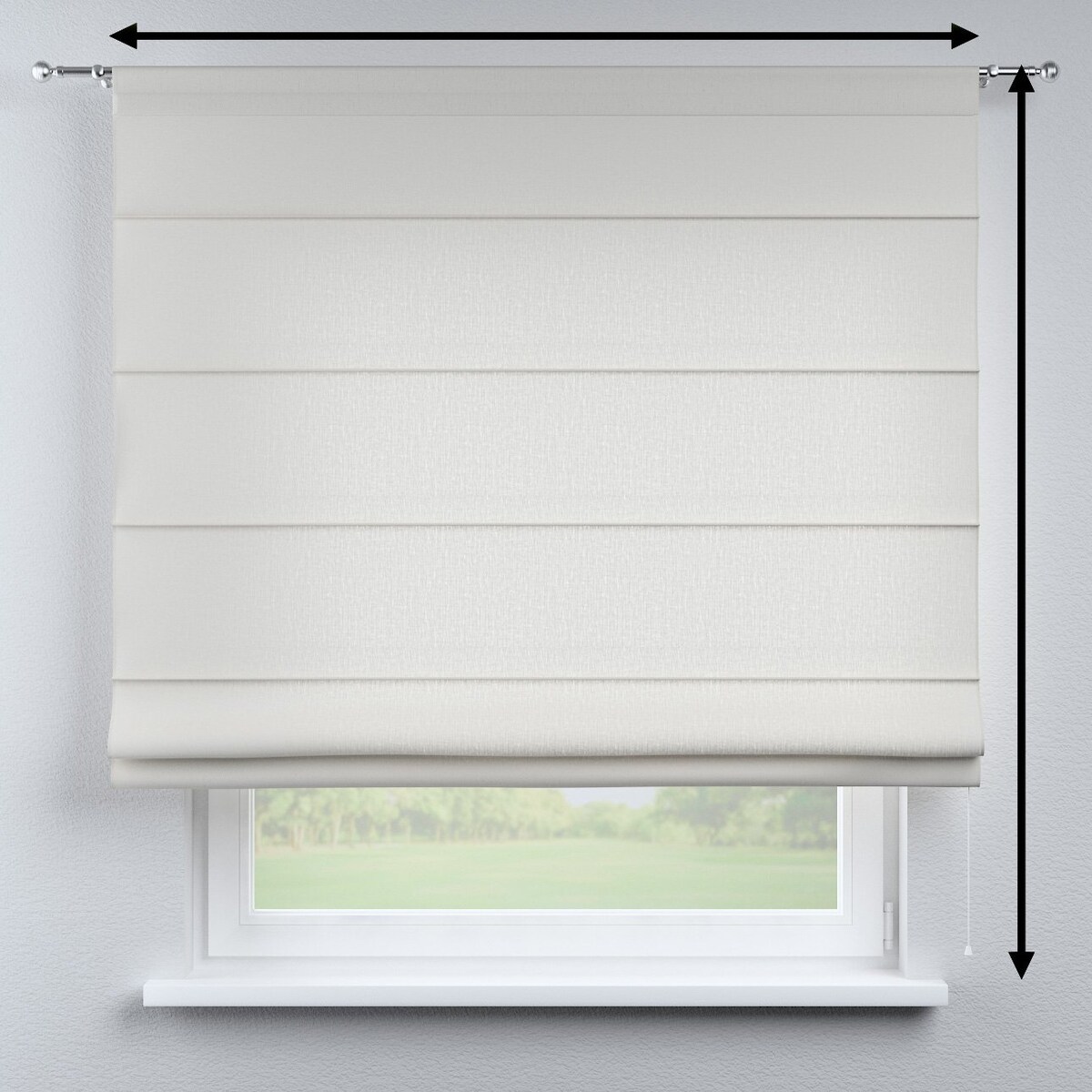 Roleta rzymska Torino, ciepły biały, Linen | home&you
