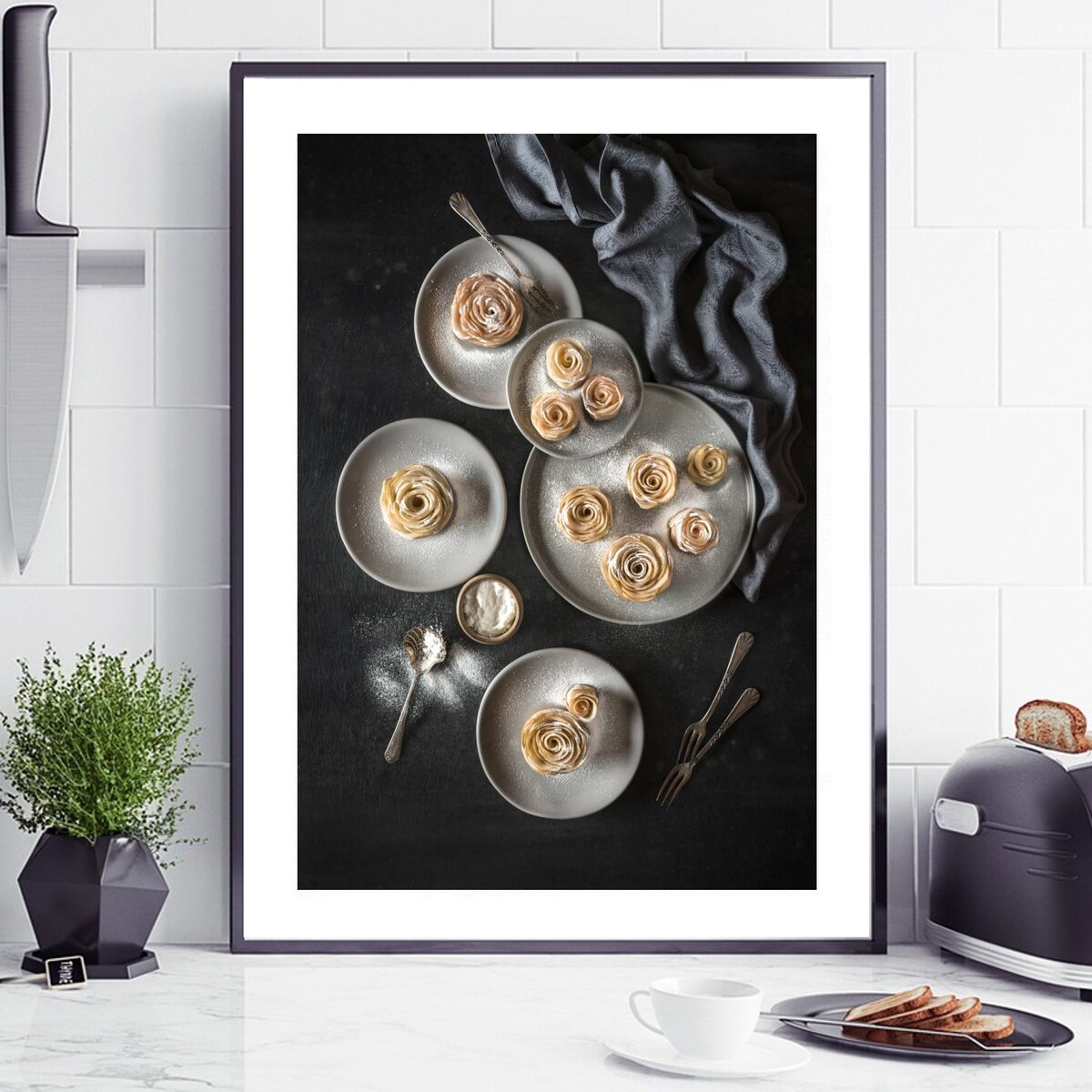 Poster Story, Plakat - Tartaletki Jabłkowe, wymiary 30 x 42 cm | home&you