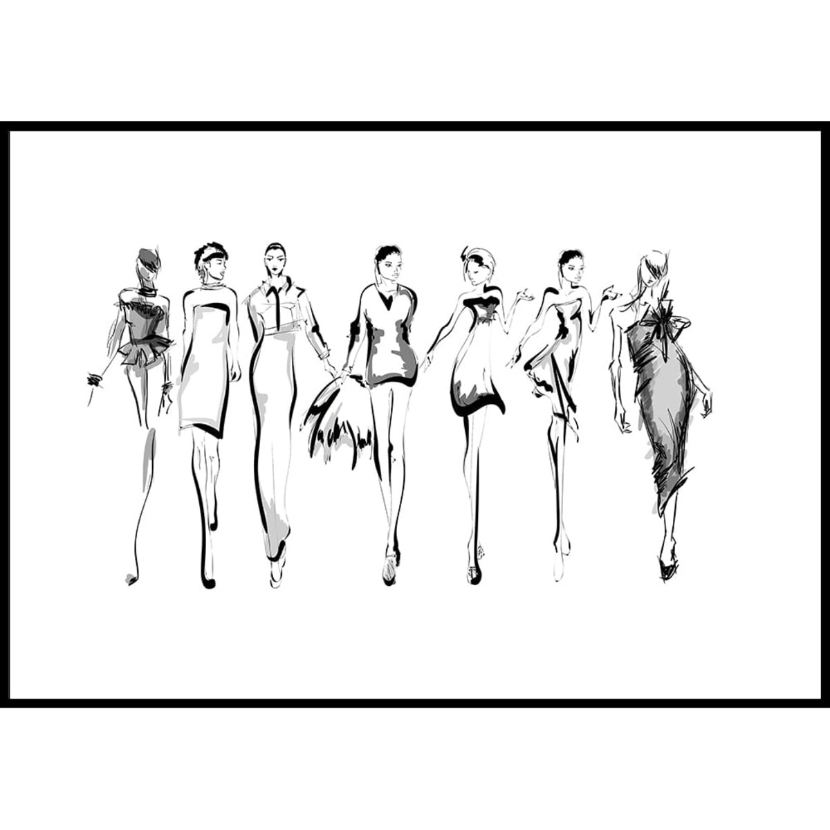 plakat pokaz mody 30x40 cm | home&you