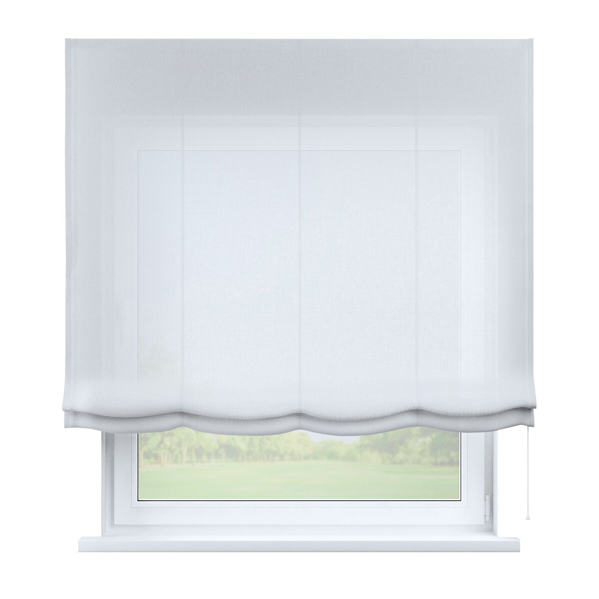 Roleta rzymska Wenecja 110x150 prześwitujący, złamana biel | home&you