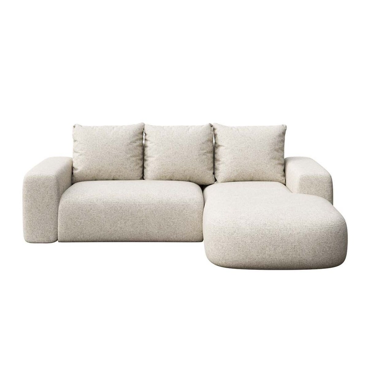Monce Sofa narożna prawa jasno beżowa | home&you