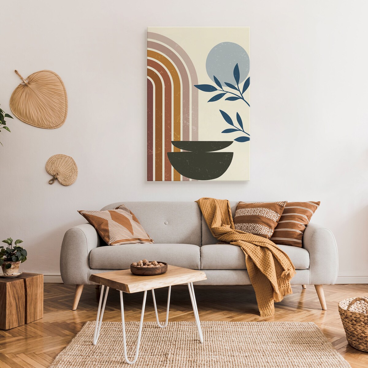 Obraz Gałązka Szlaczek Kamienie Natura 80x120cm | home&you