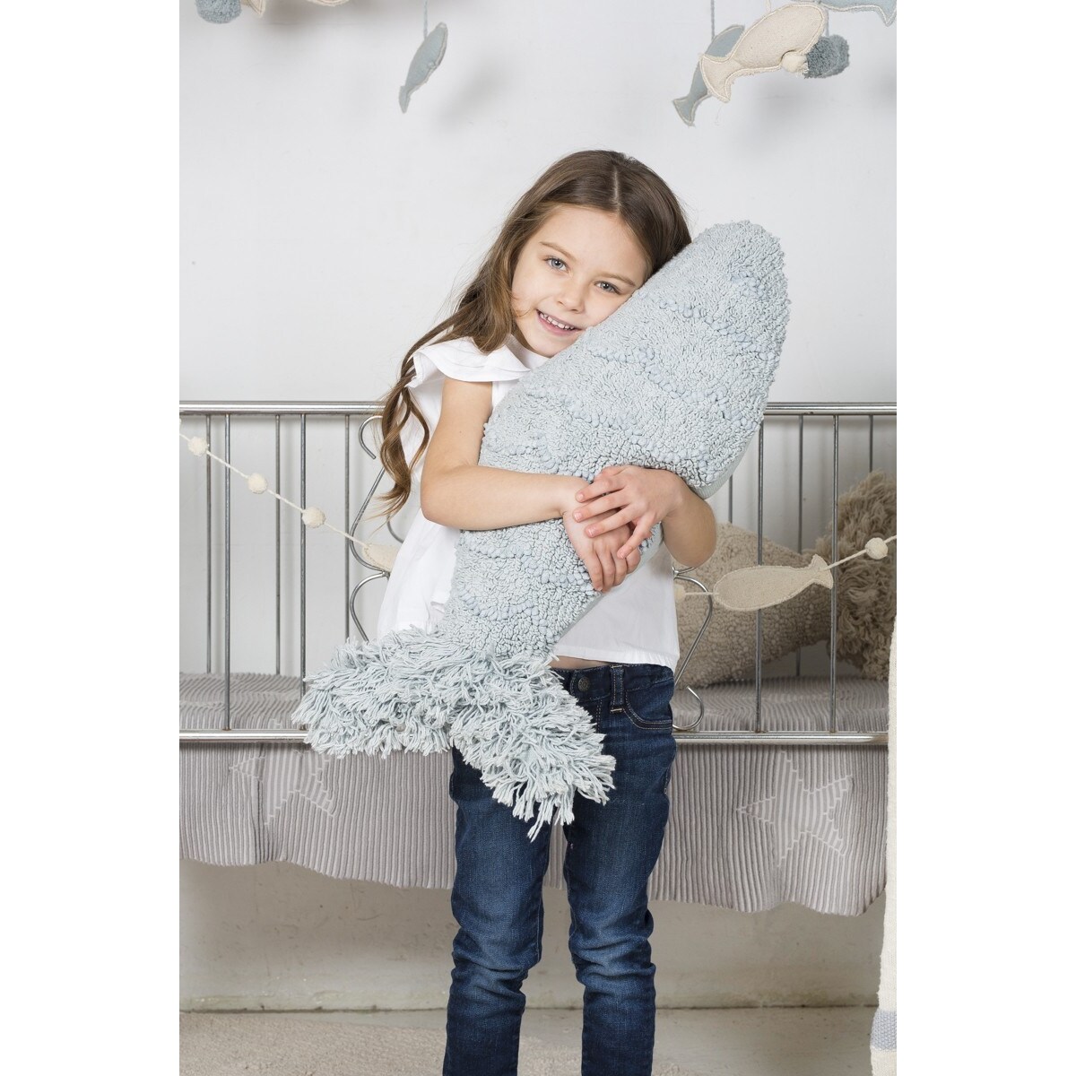 Poduszka rybka Baby Fish Aqua Blue Lorena Canals | home&you