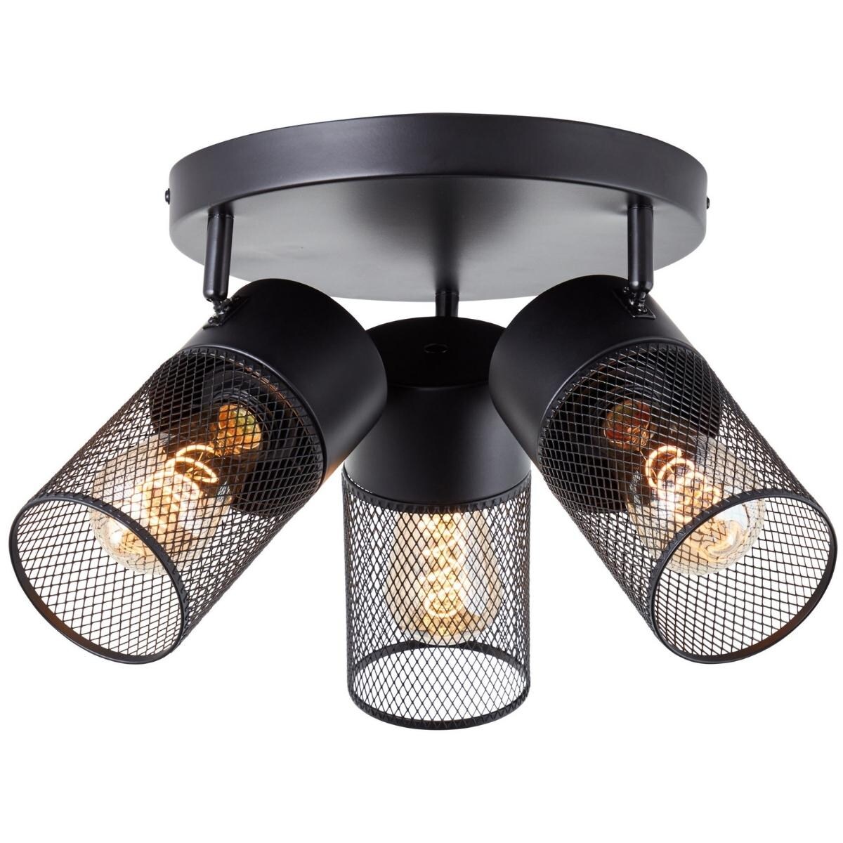 Sufitowa lampa Kamolo 99725/76 Brilliant siatka druciana czarna | home&you