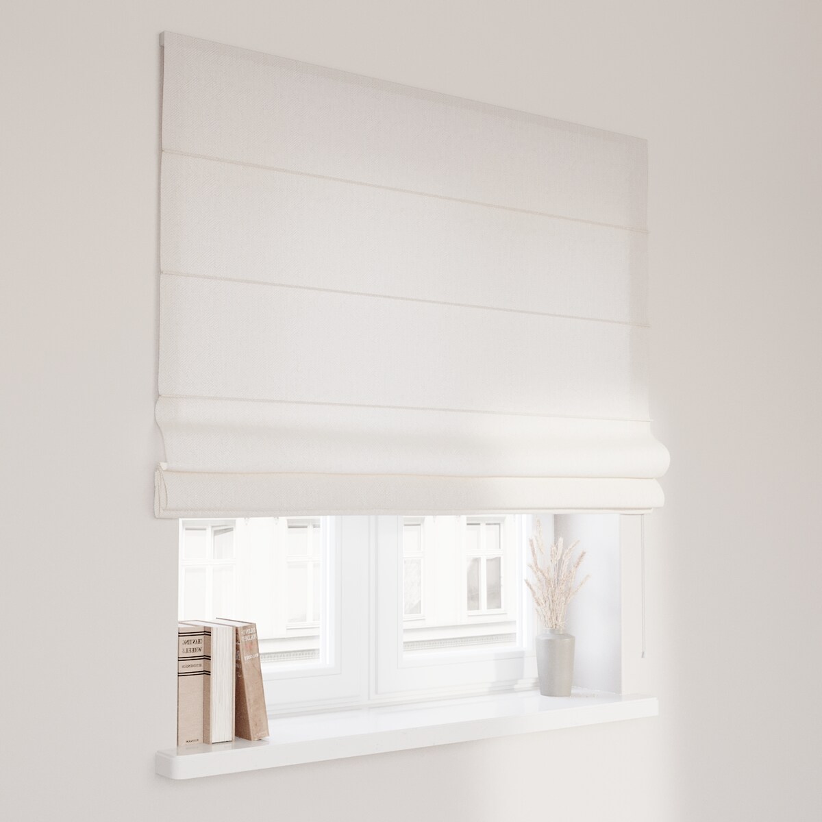 Roleta rzymska Capri, połyskujące geometryczne wzory na tle w kolorze ...