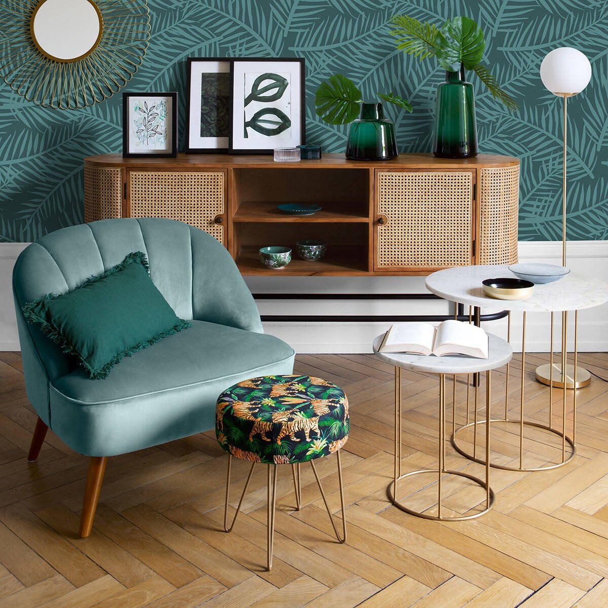 Fotel wypoczynkowy do salonu tapicerką, modne i wygodne krzesło | home&you