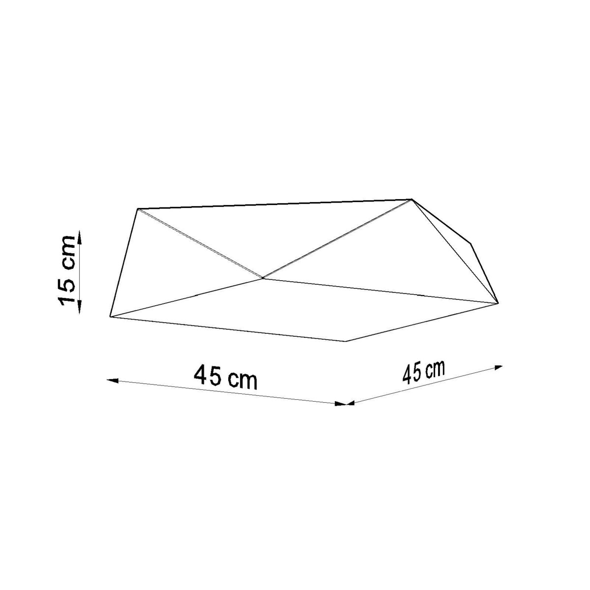 Plafon HEXA 45 cekin | home&you