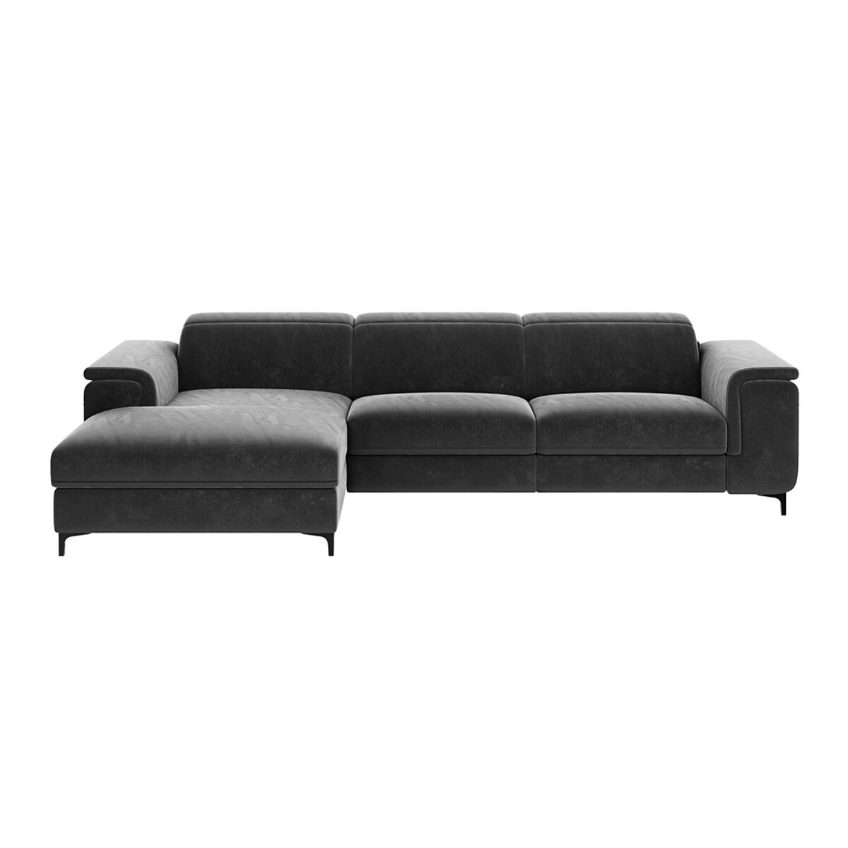 Sofa narożna Brito szara z funkcją relaksu | home&you
