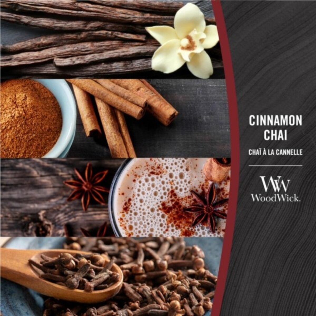 WoodWick świeca Elipsa CINNAMON CHAI | home&you