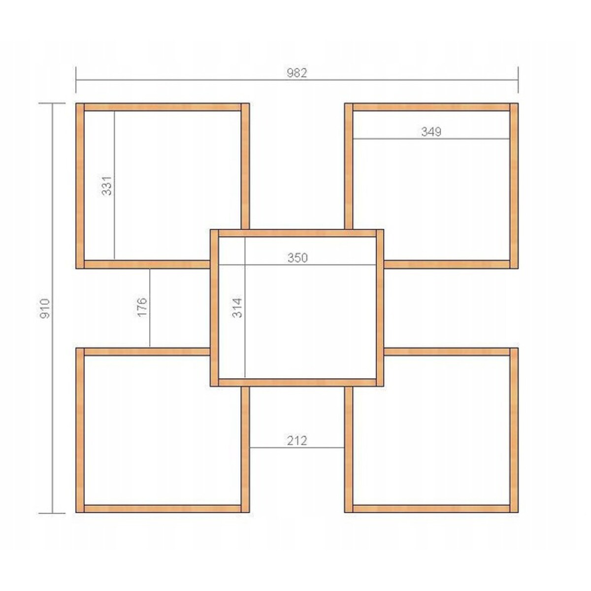 Czarna minimalistyczna półka ścienna - Erso | home&you