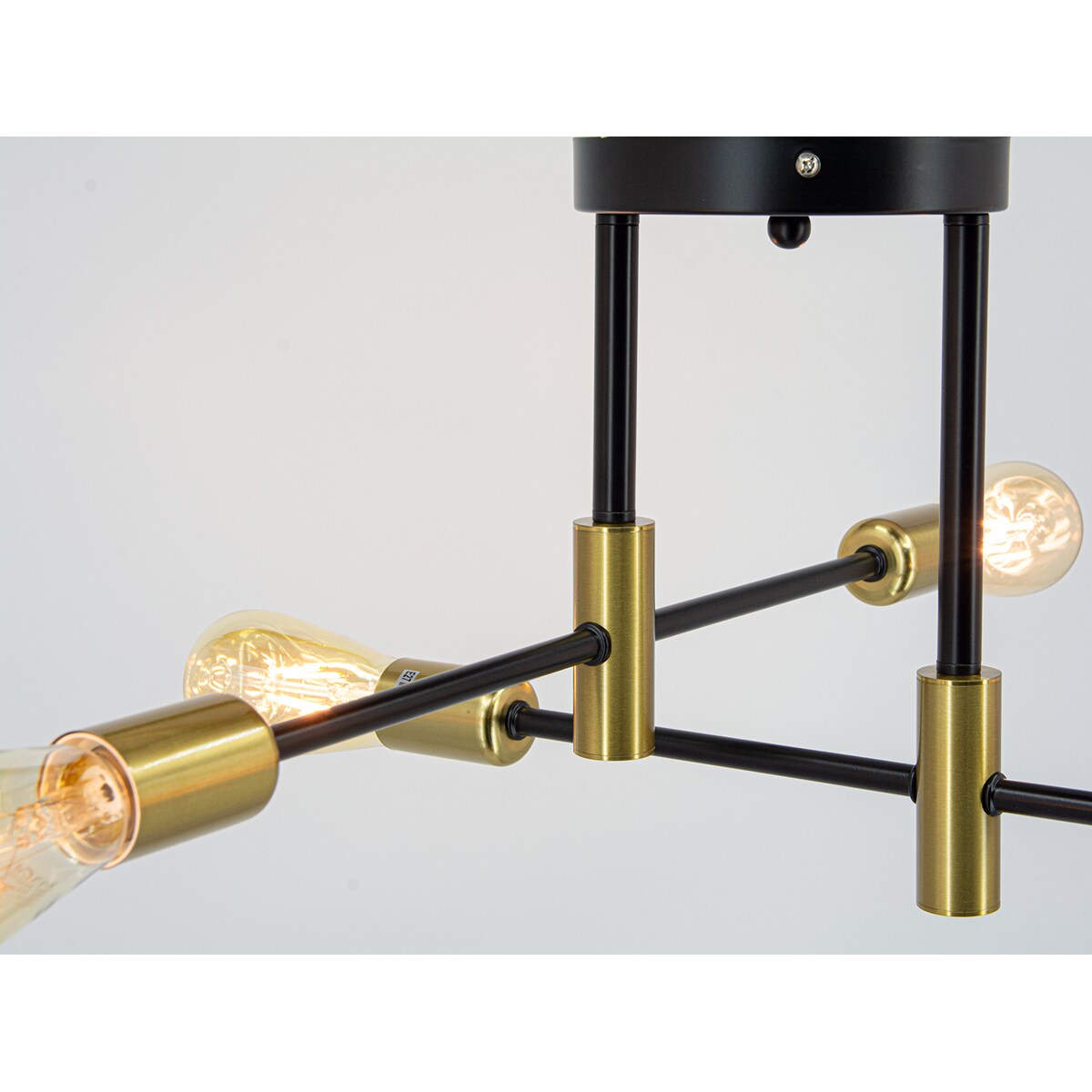 Lampa sufitowa Soria 3045/4 BL TR sticks loft pręty czarne złote | home&you