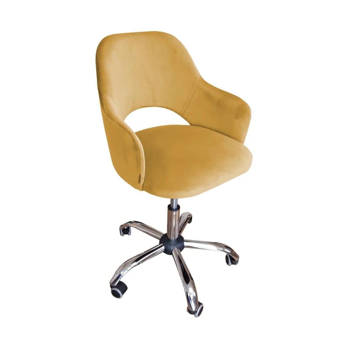 Fotel IZMA VELVET musztardowy/curry | home&you