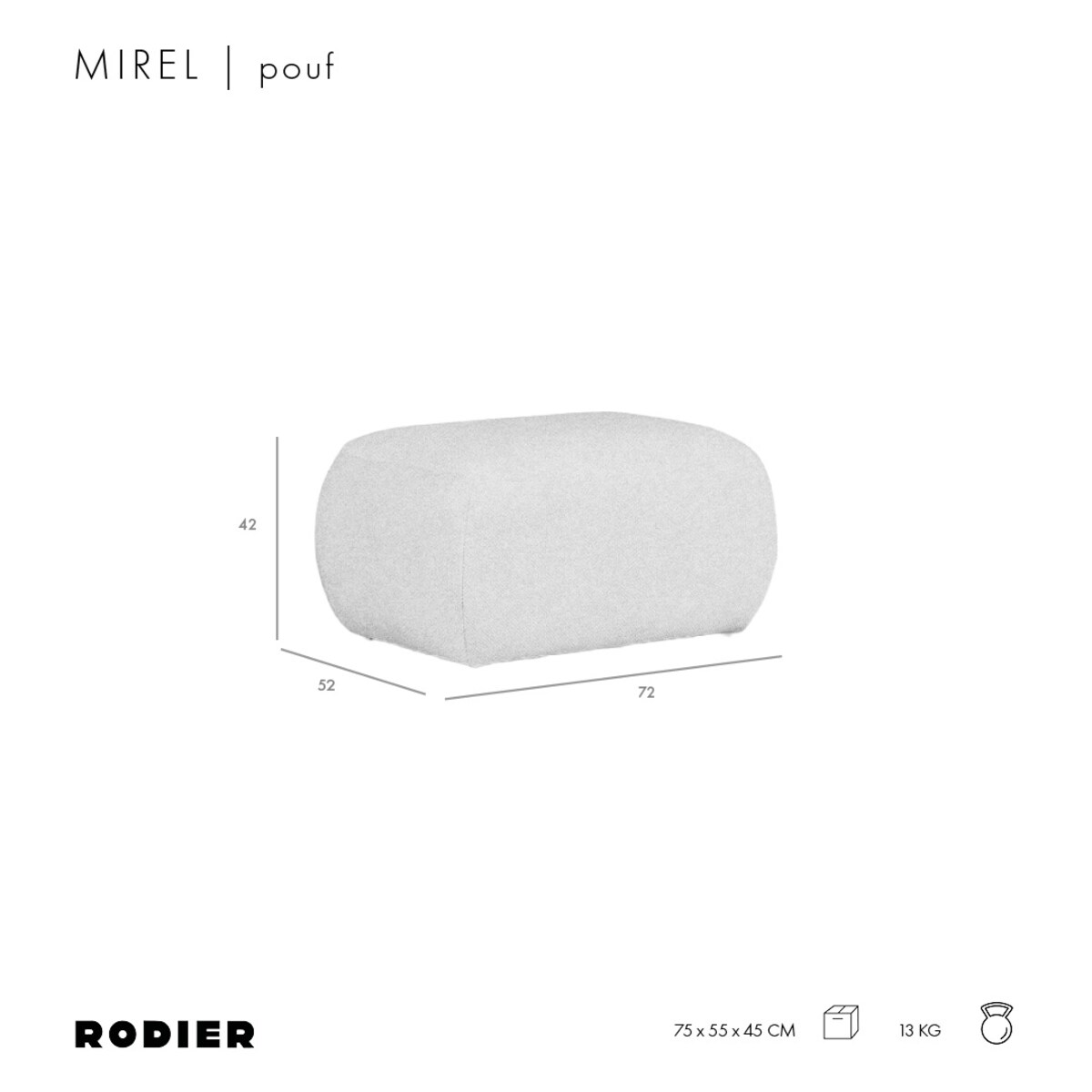 Mirel Puf szary | home&you