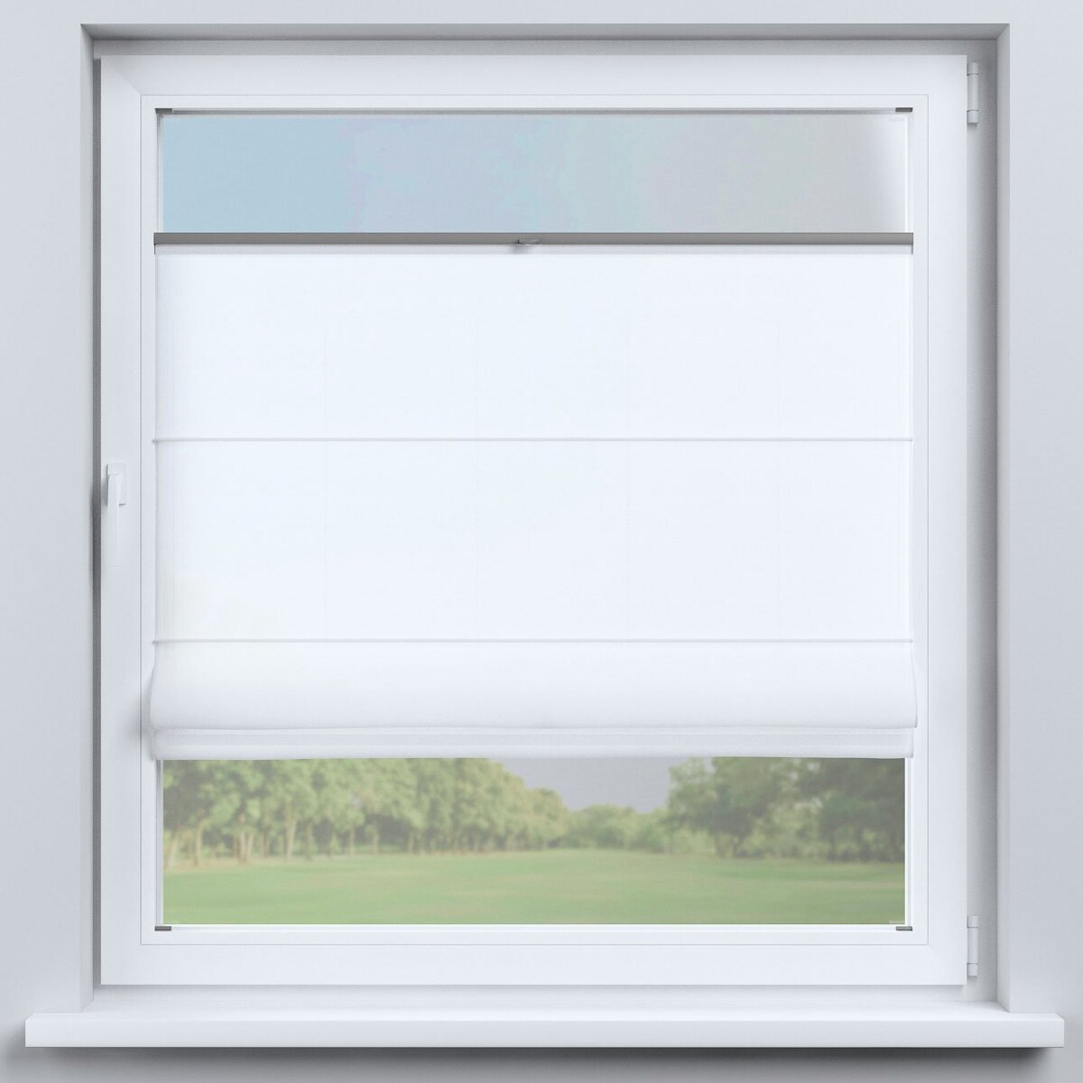 Roleta plisowana rzymska Sycylia, biały natural look, Woale i firany ...