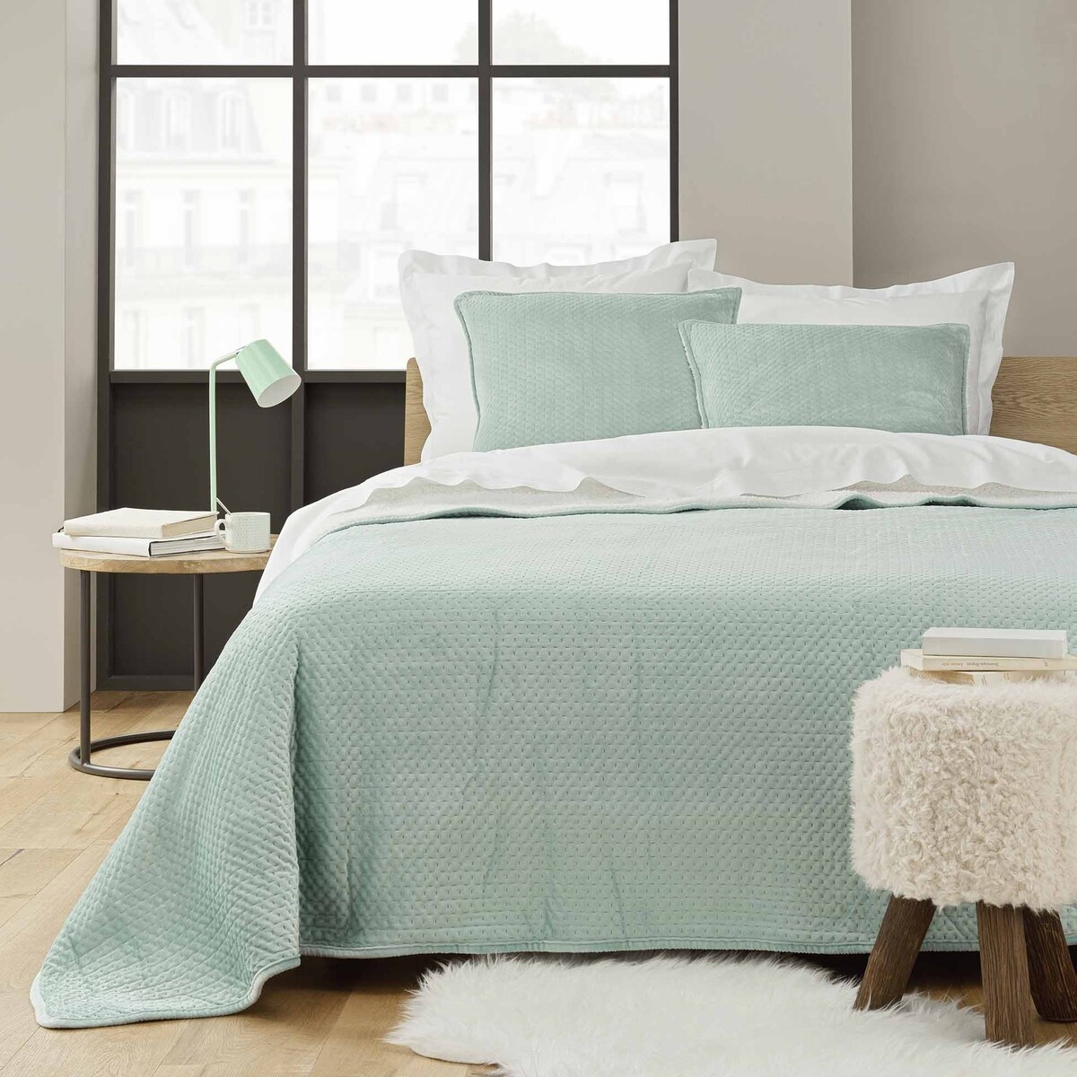 Narzuta zielona 220x240 cm i 2 poszewki - DILAN | home&you