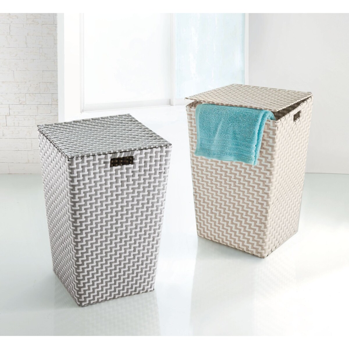 Kleine Wolke Double Laundry Kosz na pranie szary 35x55 cm | home&you