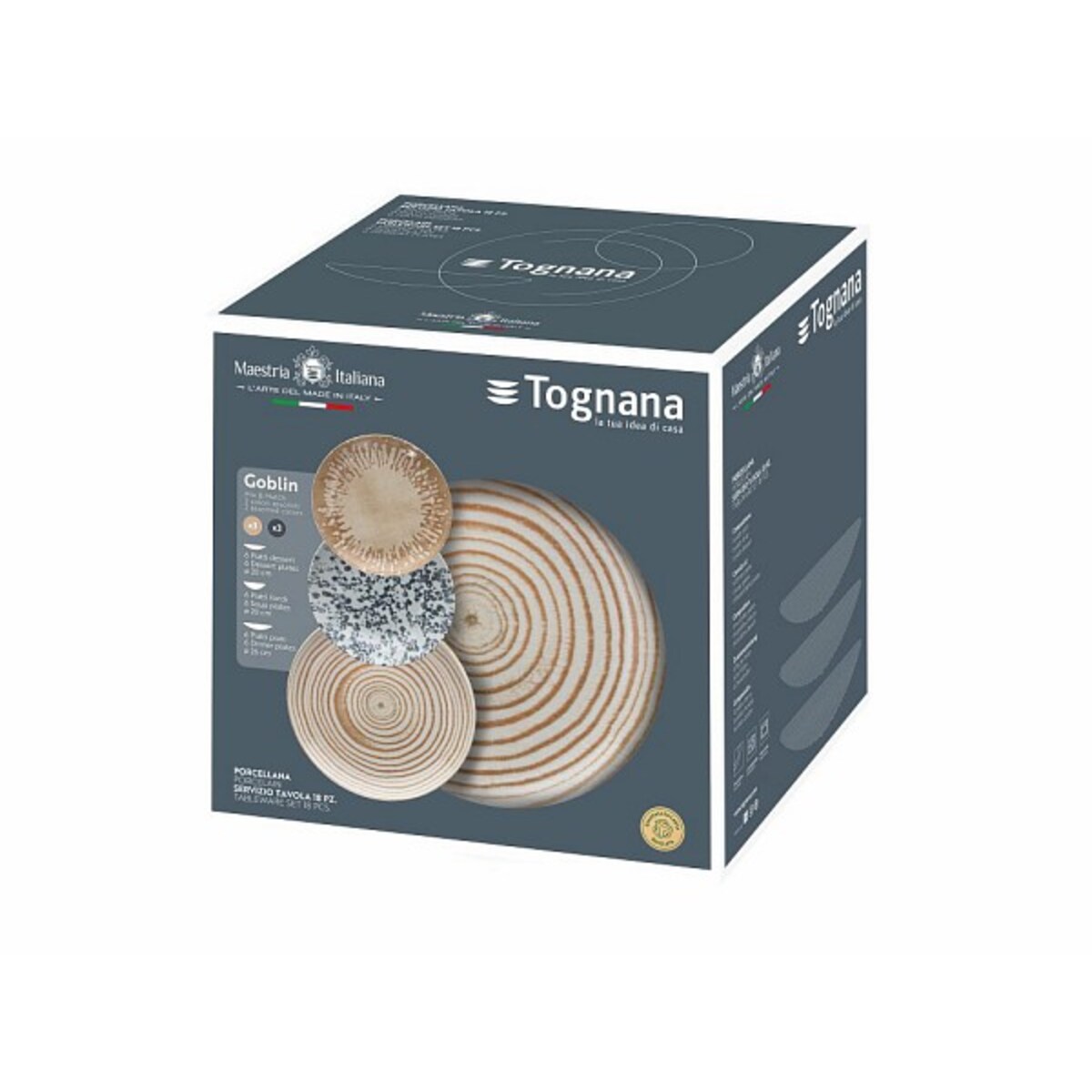 GOBLIN GRIGIO & BEIGE KOMPLET 18 SZT. MADE IN ITALY | home&you
