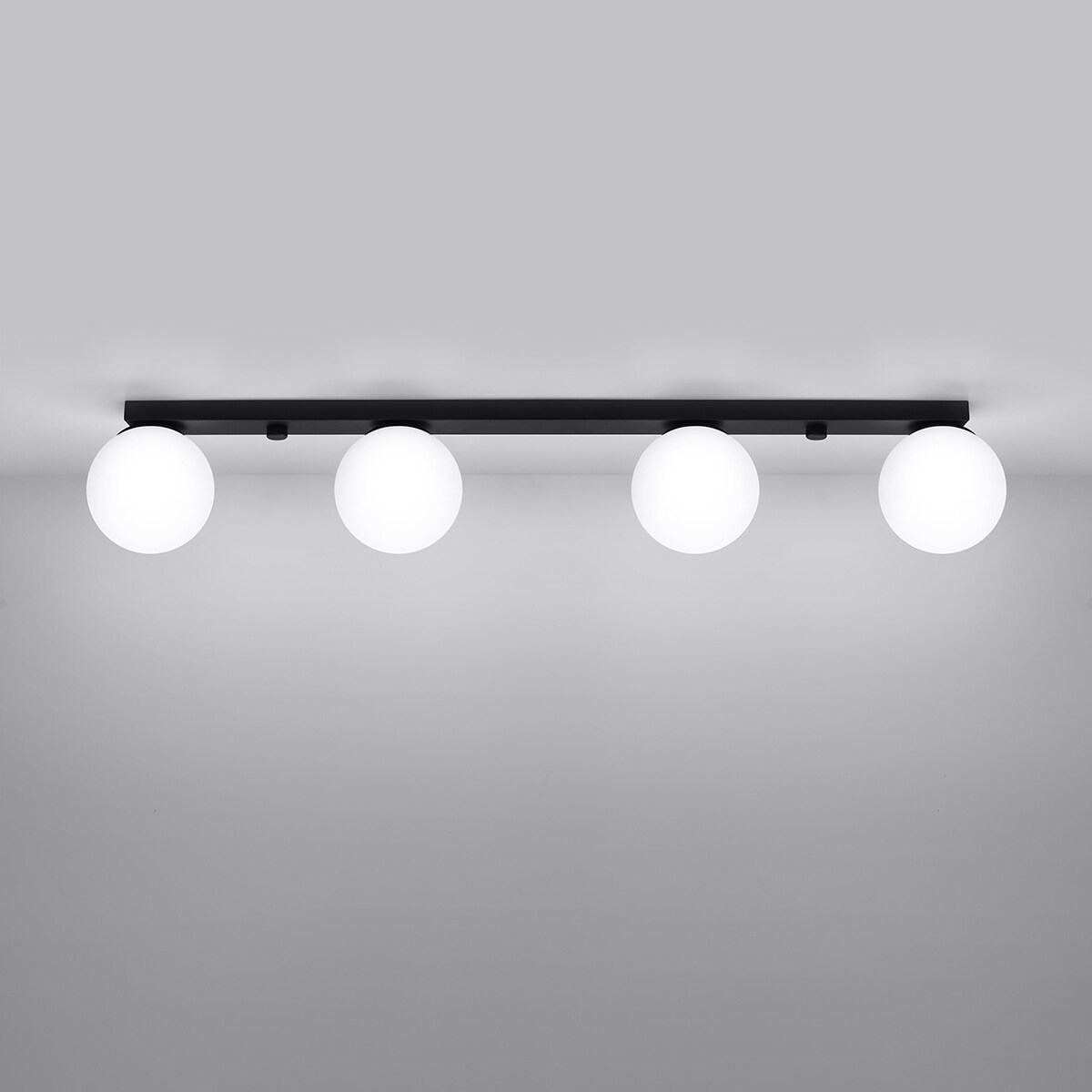 Plafon YOLI 4 czarny | home&you