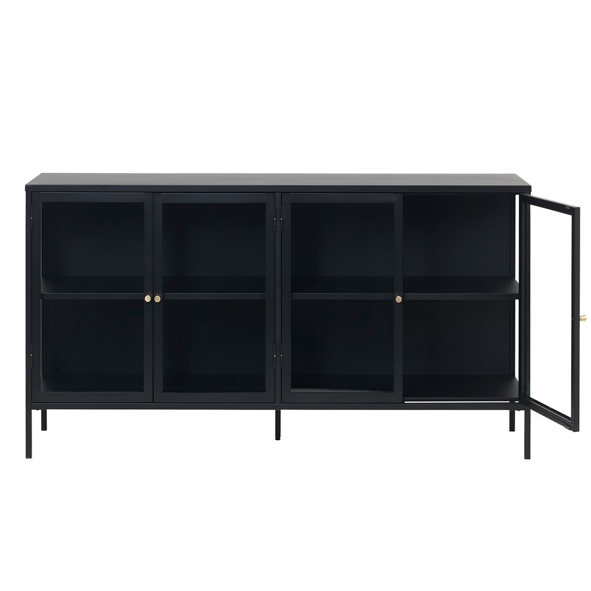 Komoda Xappa black, 170,5 x 40,5 x 85 cm | home&you