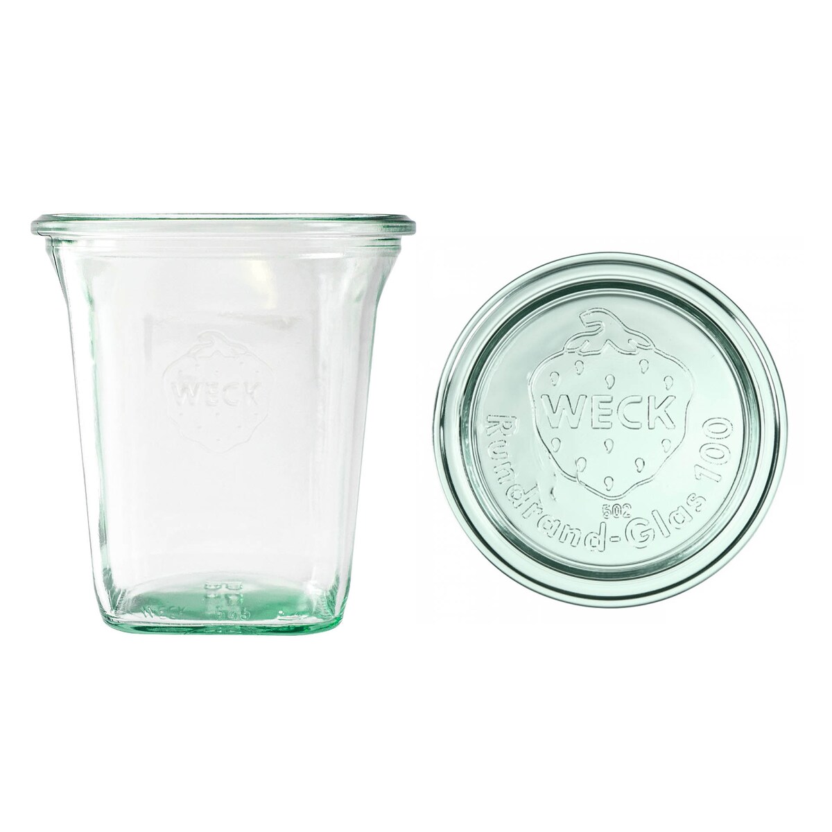 WECK Słoik Quadro 545 ml z pokrywą - op. 6 szt | home&you