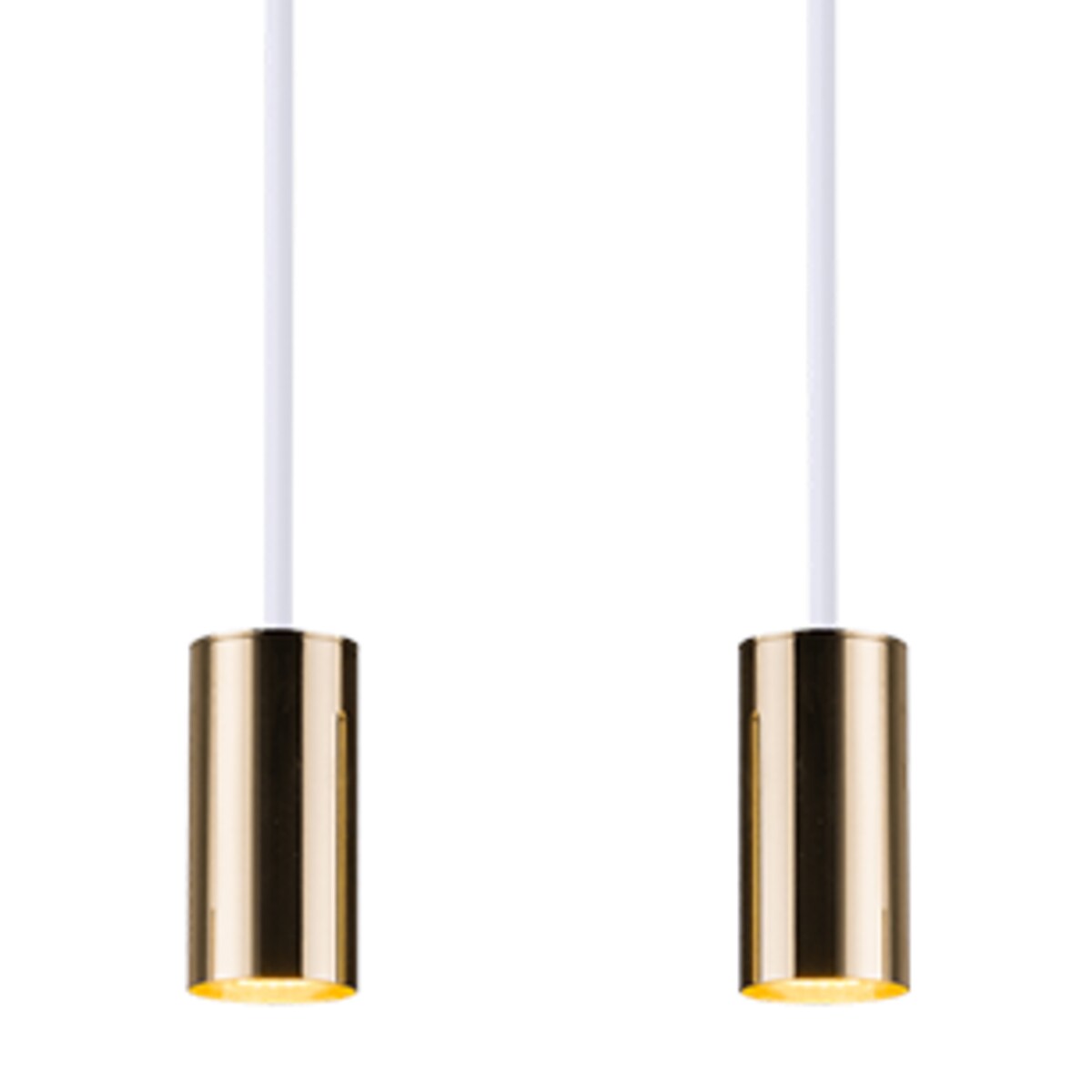 LAMPA wisząca VAI 0292 Amplex metalowa OPRAWA hygge tuby ZWIS na listwie loftowe białe złote ...