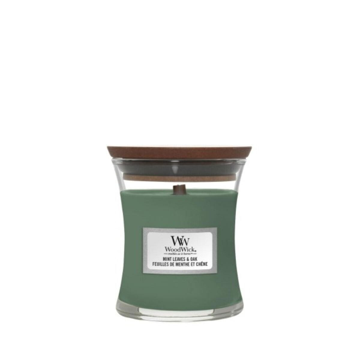 WoodWick świeca mała MINT LEAVES & OAK | home&you