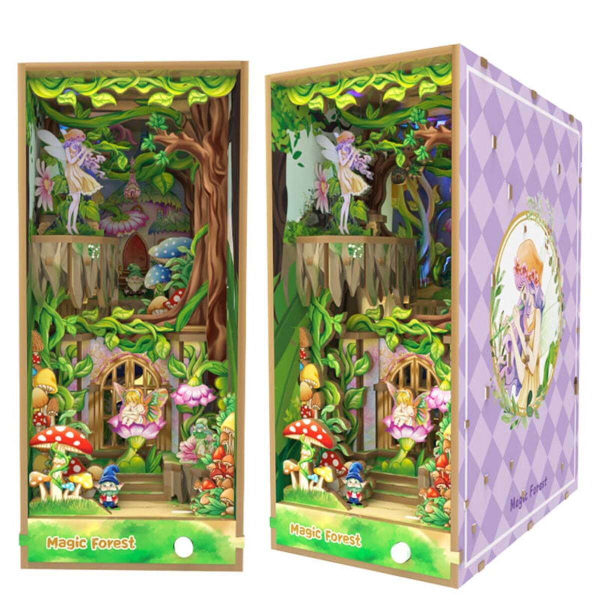Miniaturowy domek Book Nook - Leśne elfy | home&you