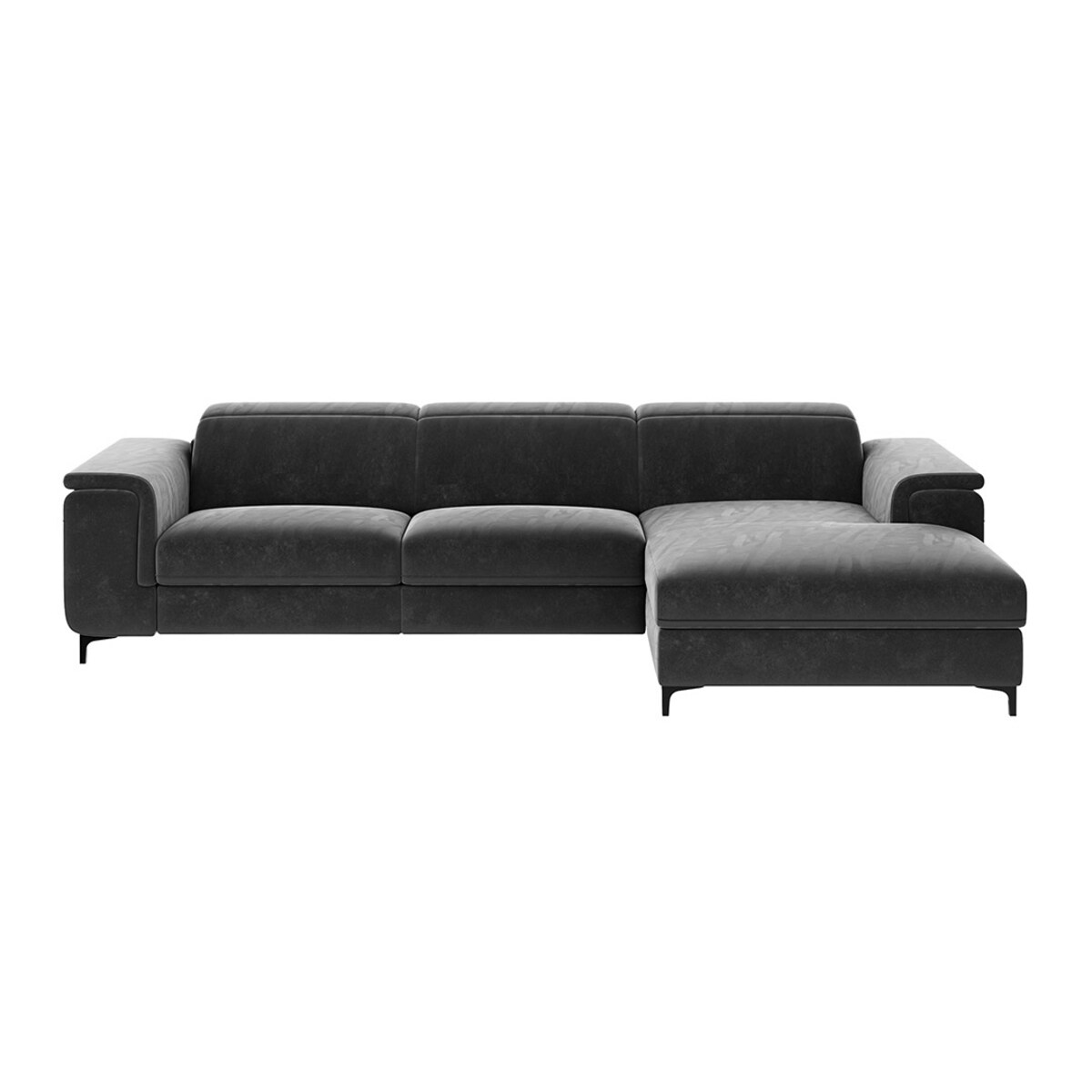 Sofa narożna Brito szara z funkcją relaksu | home&you